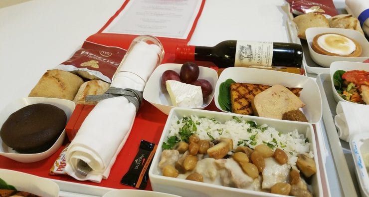 Air France Pre Order Meals Review- Economy Class.. Inflight Feed