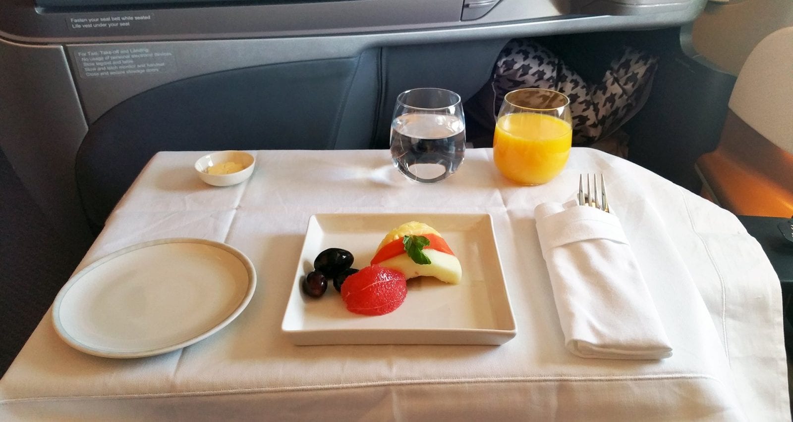 Singapore Airlines Business Class Meal Review! Inflight Feed