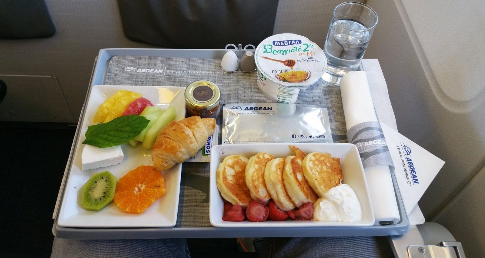 Aegean Airlines Meals 2018 Review