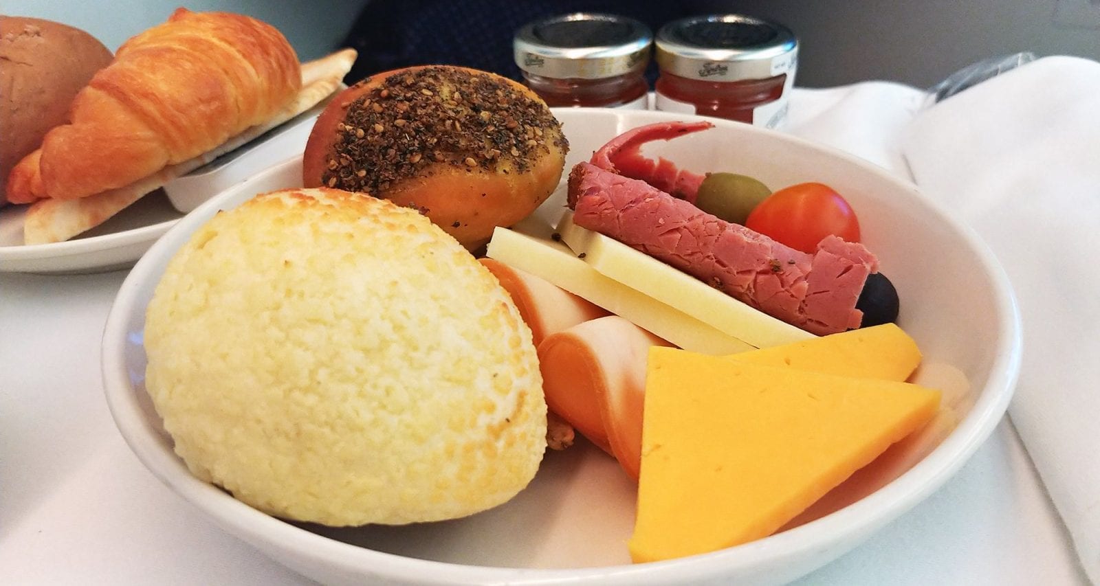 Royal Jordanian Inflight Review - Business Class Meals