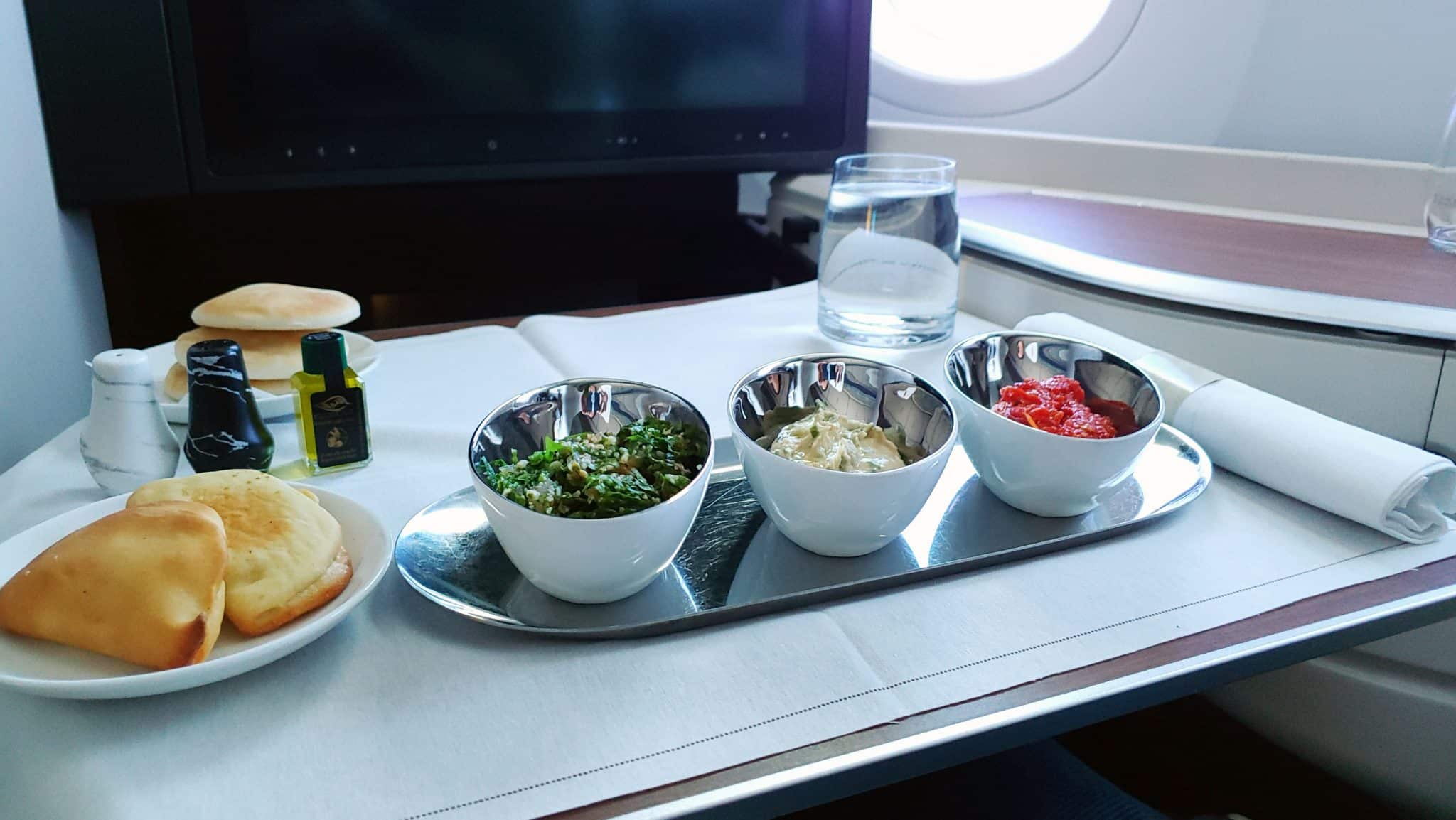 Saudia Business Class Dining Options