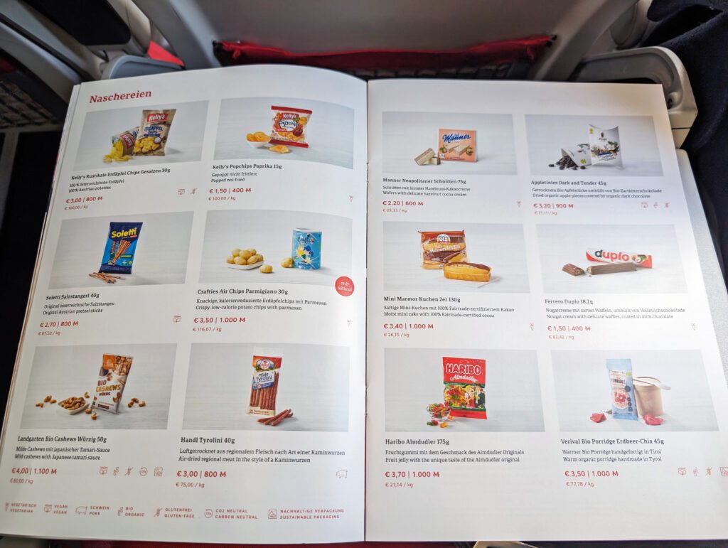 Austrian Airlines Food 2025: €13.80 Schnitzel Worth It?
