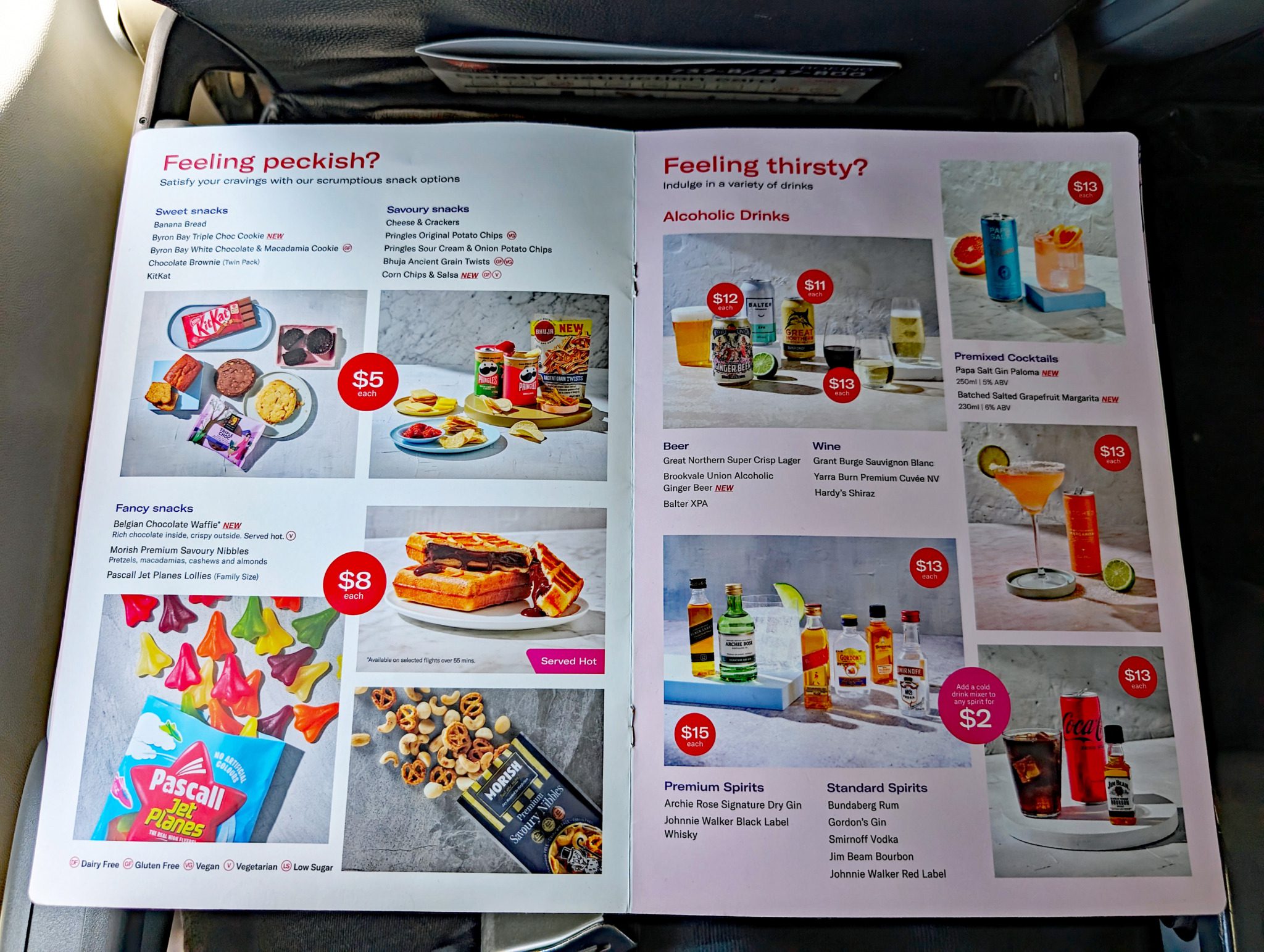 Virgin Australia Food Review 2025: New Summer Menu Changes